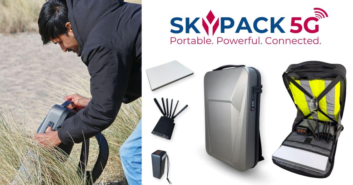 SKYPACK 5G – Portable 5G & Satellite Connectivity Backpack